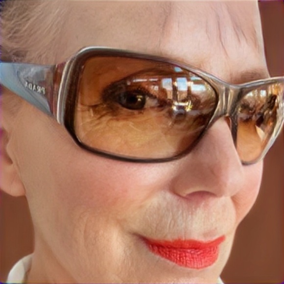 Prada | Accessories | Prada Sunglasses Blonde Frames Amber Gradient ...